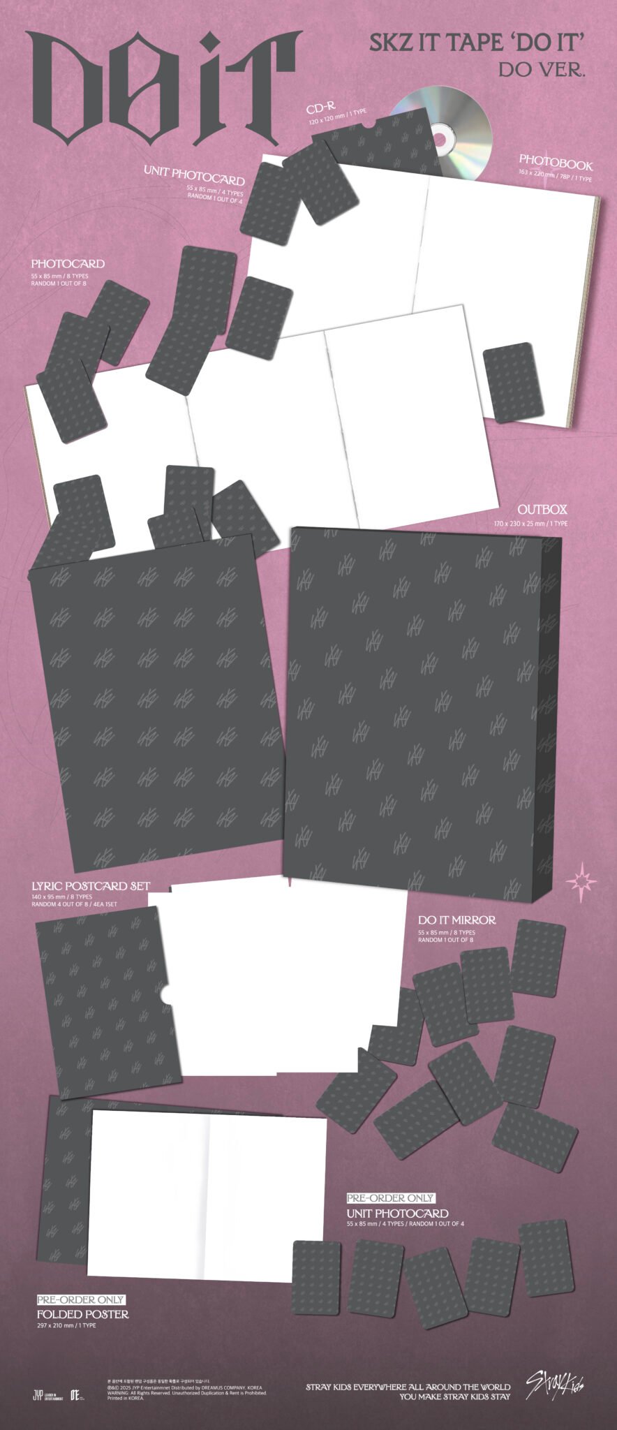 STRAY KIDS - THE 5TH ALBUM IT TAPE "DO IT" (DO ver) (Limited ver ...